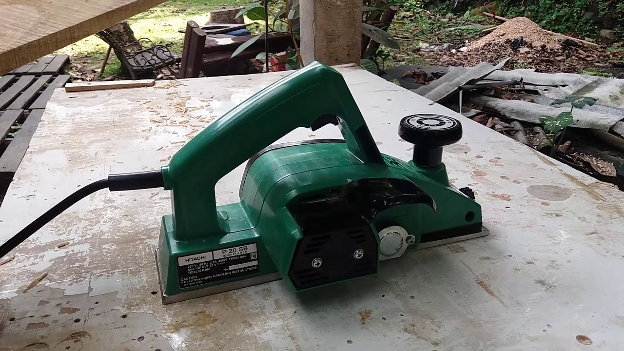 Planer hitachi p20 sb | UNBOXING mesin serut pasah ketam - YouTube