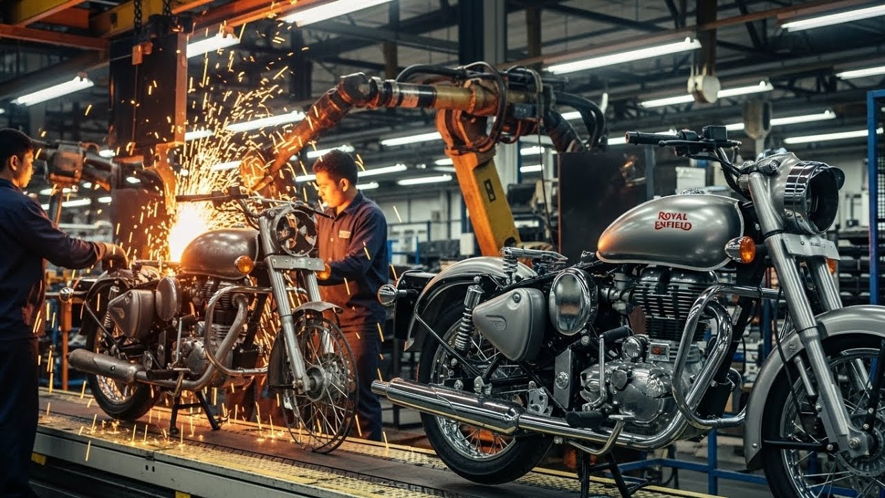 Inside Royal Enfield Motorcycle Factory | From Raw Metal to Iconic ...