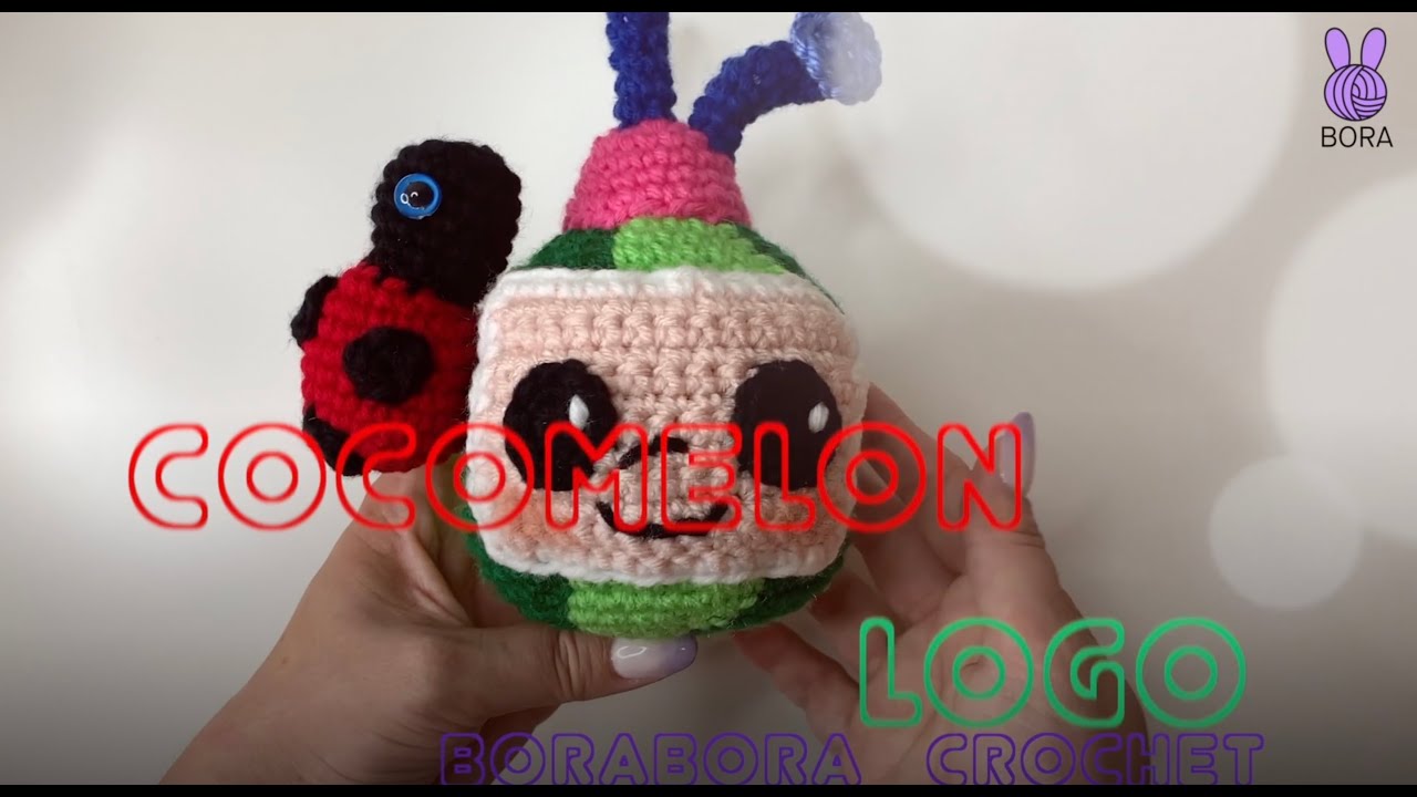 Crochet Cocomelon LOGO Tutorial, Amigurumi Cocomelon, FREE PATTERN ...