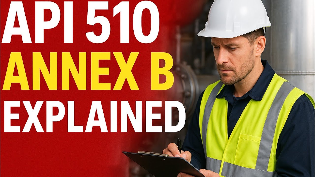 API 510 Annex B Explained | Pressure Vessel Inspection | - YouTube