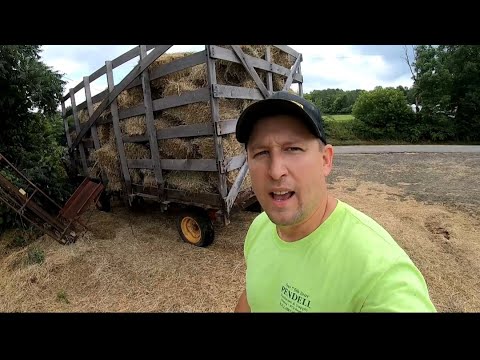 Stacking Hay In The Hay Mow - YouTube