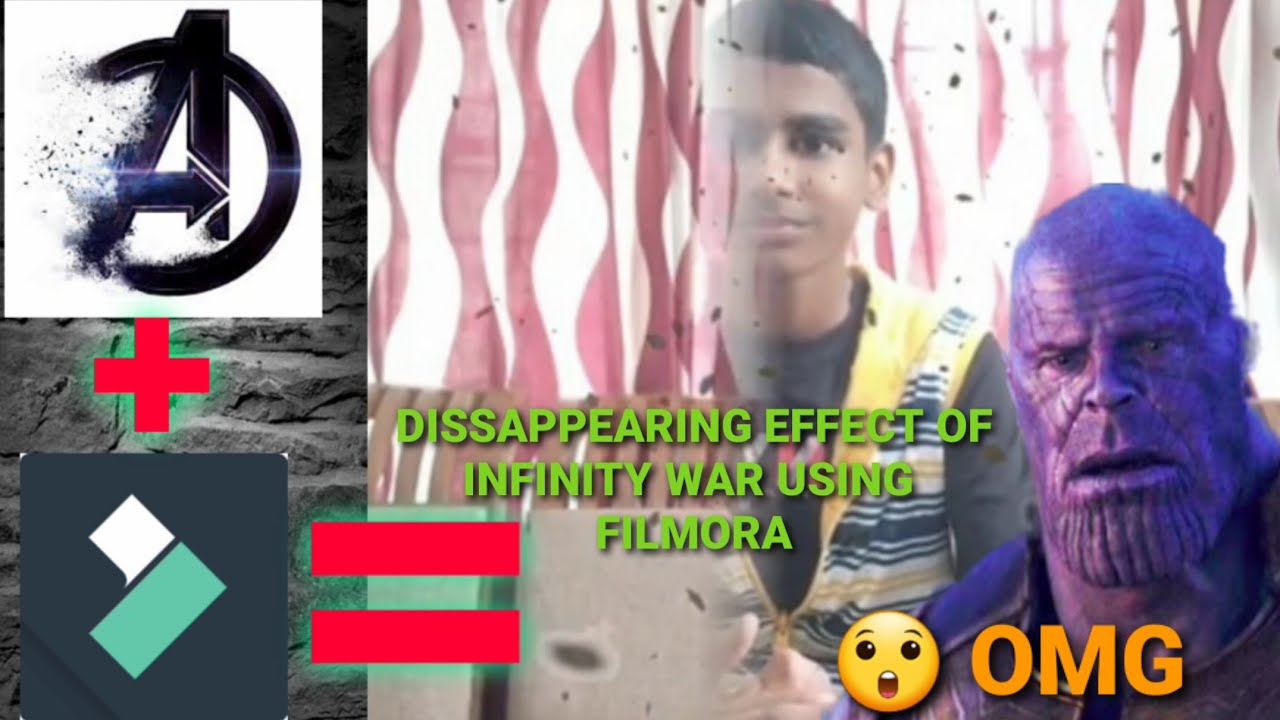 AVENGERS INFINITY WAR DISAPPEARING EFFECT||PARTICLE DISINTEGARTION ...