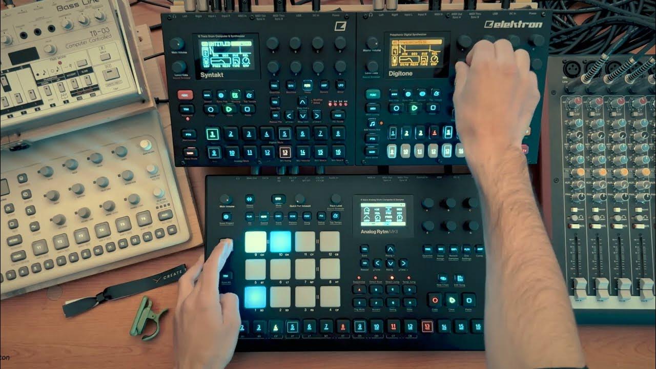 Raw Techno | Analog Rytm MK II | Syntakt | Digitone | Dawless - YouTube