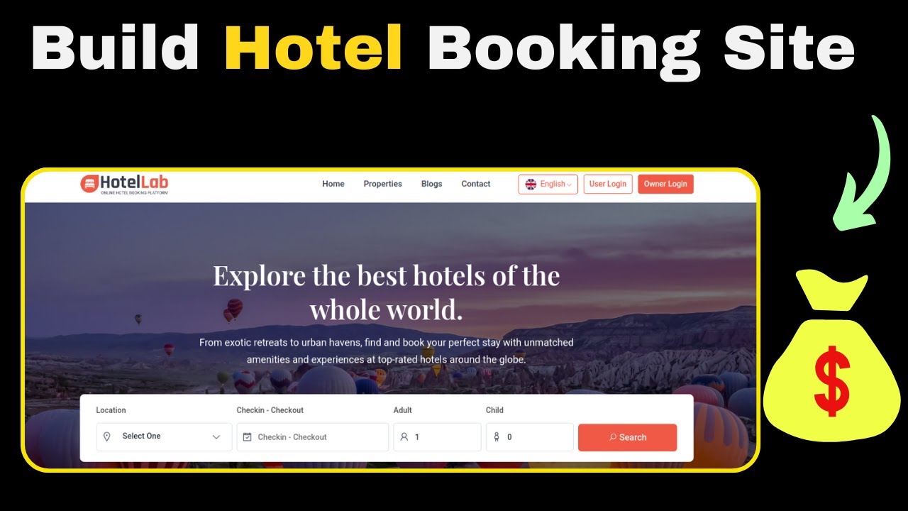 How to create a Hotel Booking website Fast - YouTube