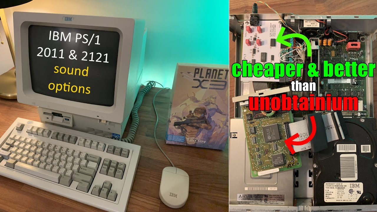 IBM PS/1 2011 & 2121 sound options - YouTube