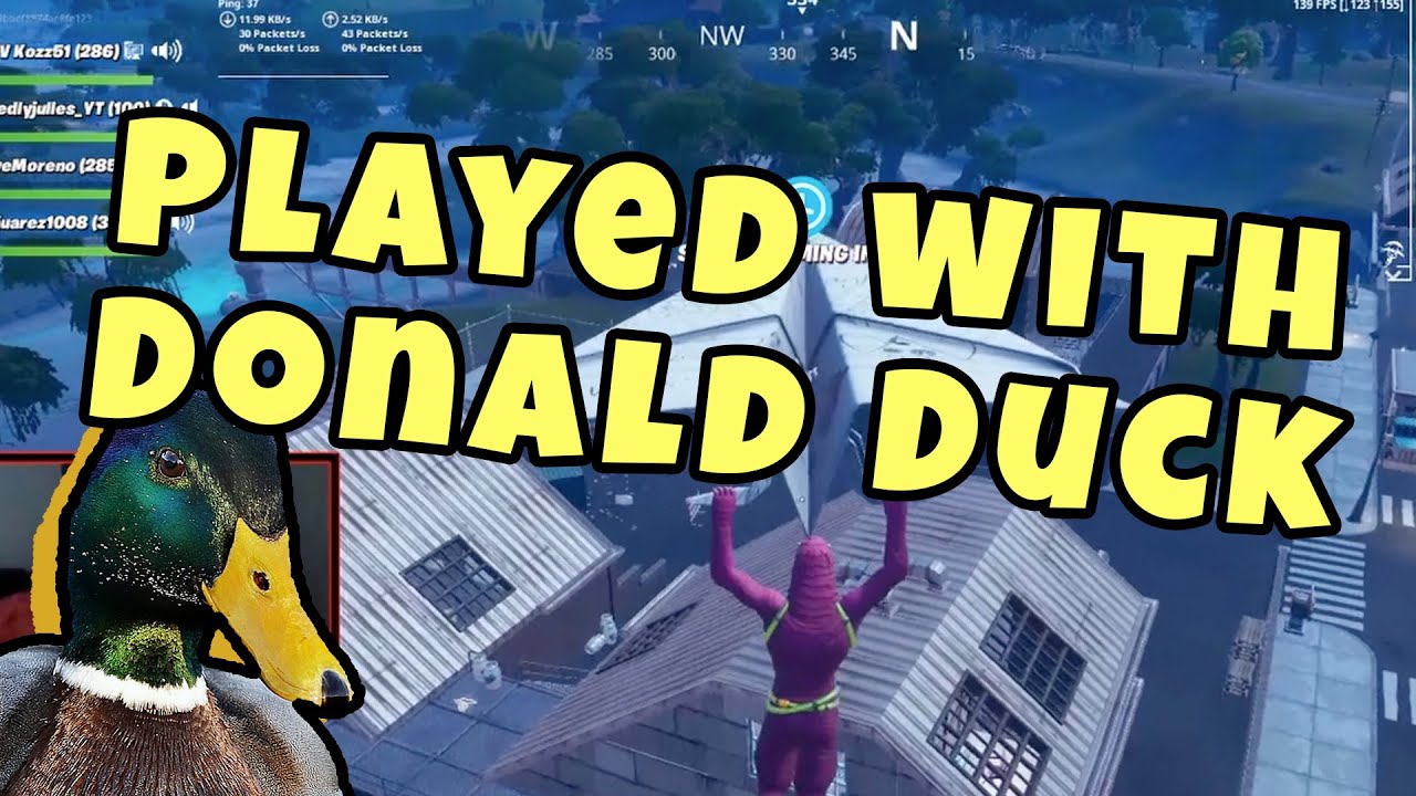 Donald Duck Plays Fortnite! - YouTube