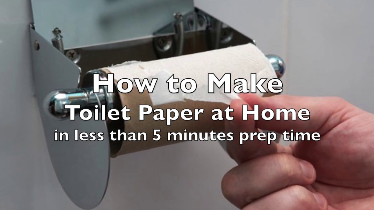 Homemade Toilet Paper in Less Than 5 Minutes Prep Time - YouTube
