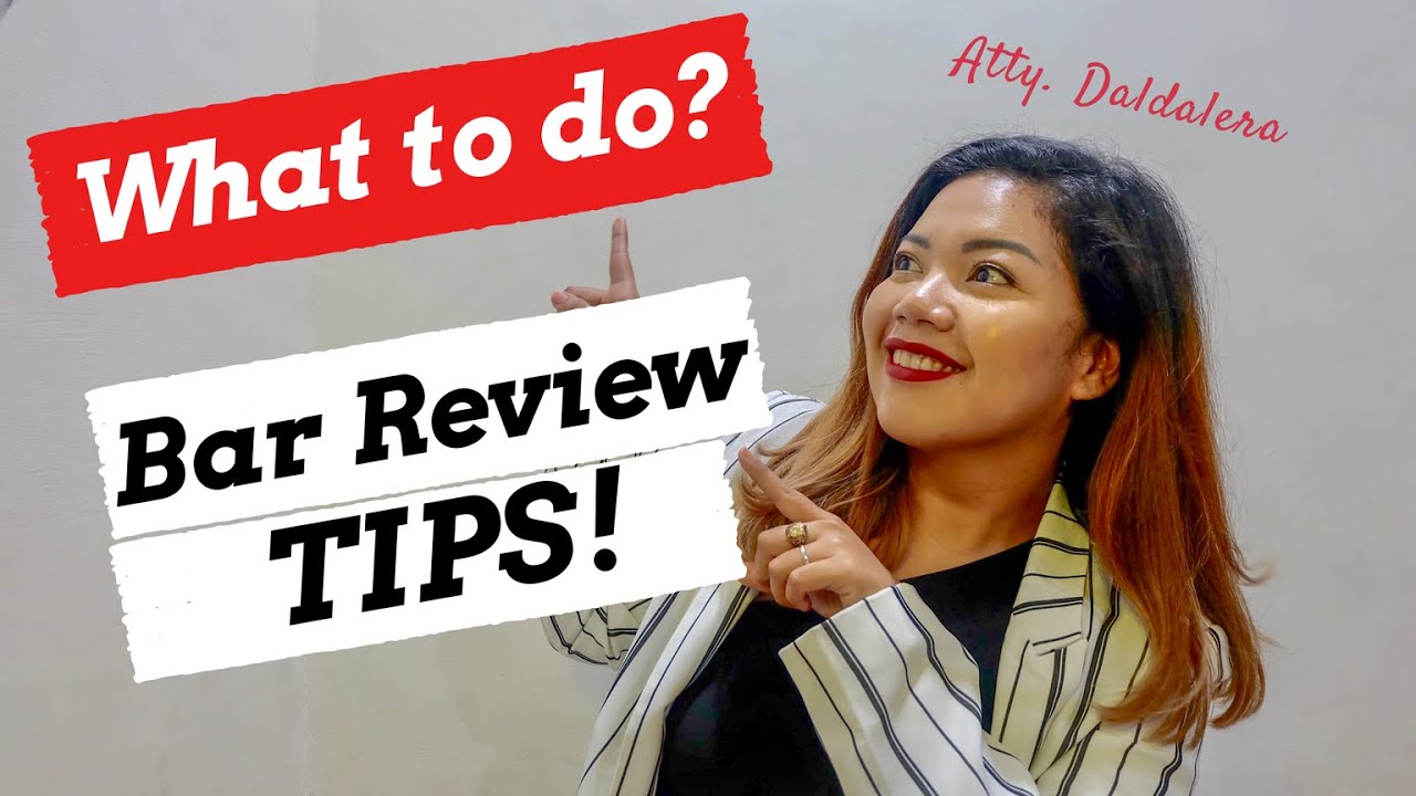 BAR REVIEW TIPS: Practical and Realistic | Philippine Bar | 2- examiner ...