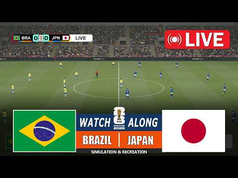 🔴LIVE : Brazil vs Japan | World Cup 2026 | Full Match Streaming | PES 21 Video Game - Simulation