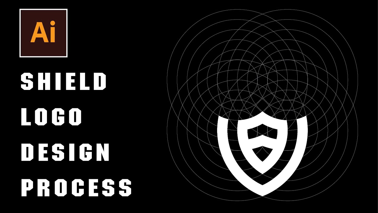How To Create Shield Logo Design In Adobe Illustrator #logo #designing ...