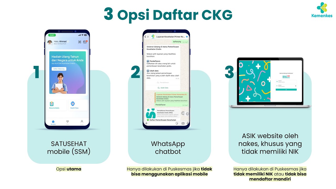 Pendaftaran PKG dengan Aplikasi Satu Sehat Mobile (SSM) - YouTube