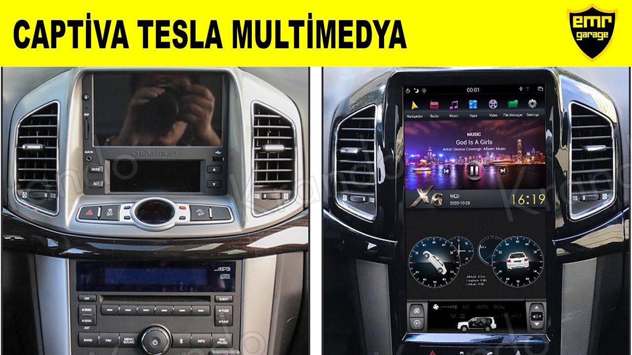 Captiva Tesla ekranda en beğenilen cihaz - Emr Garage Ankara - YouTube
