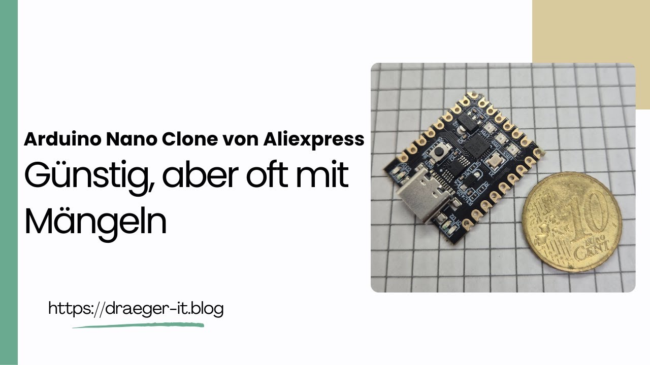 Arduino Nano Clone von Aliexpress: Günstig, aber oft mit Mängeln - YouTube