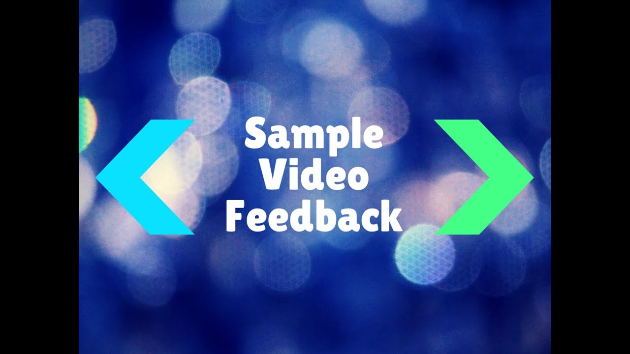 Sample Video Feedback: Outline - YouTube
