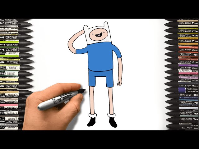 How To Draw Finn The Human Adventure Time Sketchok