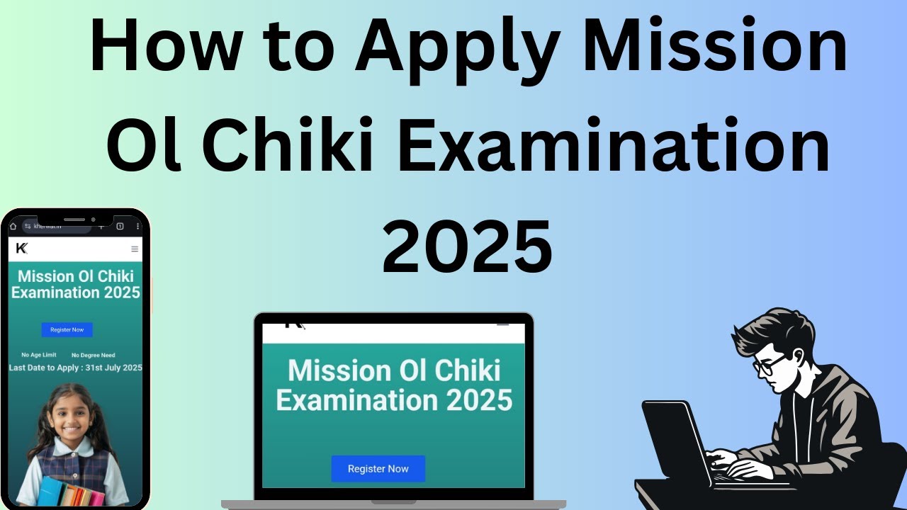 How to apply Mission ol chiki examination 2025 in pc or laptop - YouTube