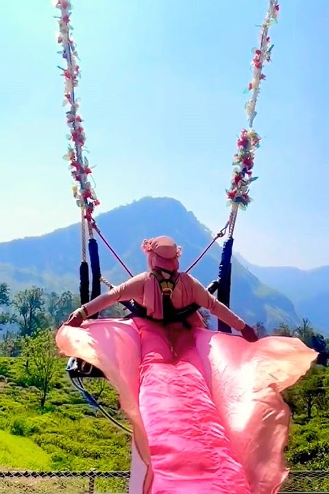 ඇල්ලේ ඔංචිල්ලාව තාම පැද්දේ නැද්ද ️ Swing Ella Sri Lanka 🇱🇰 Ella Swing😍 Beautifultravel