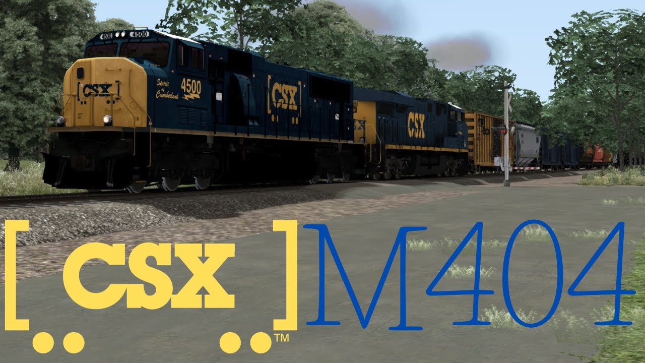 New PC Test: Train Simulator Classic: CSX Manifest M404 Racing Down The ...