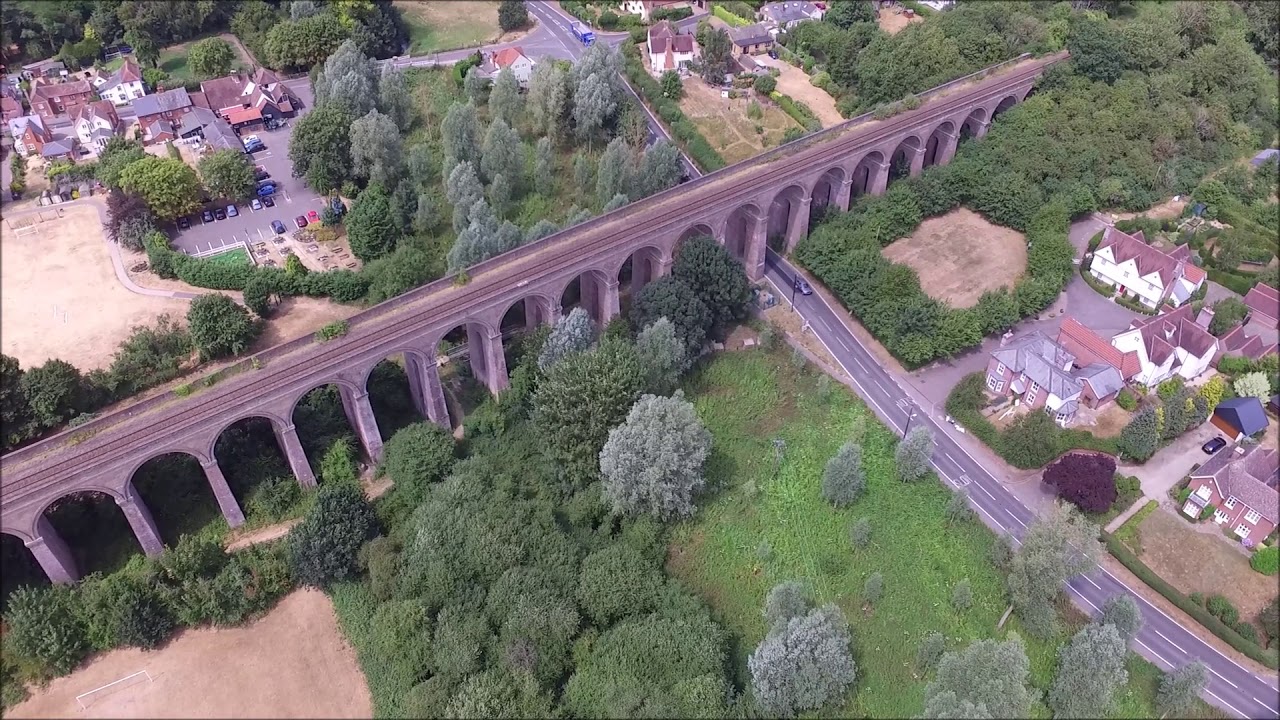 Chappel Viaduct ( Wakes Colne, Essex ) By Drone - YouTube