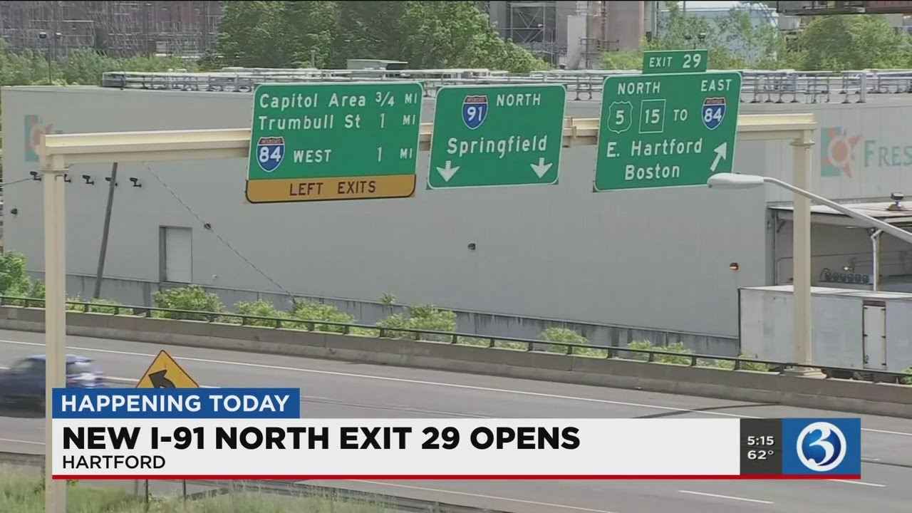 VIDEO: New I-91 exit in Hartford now open - YouTube