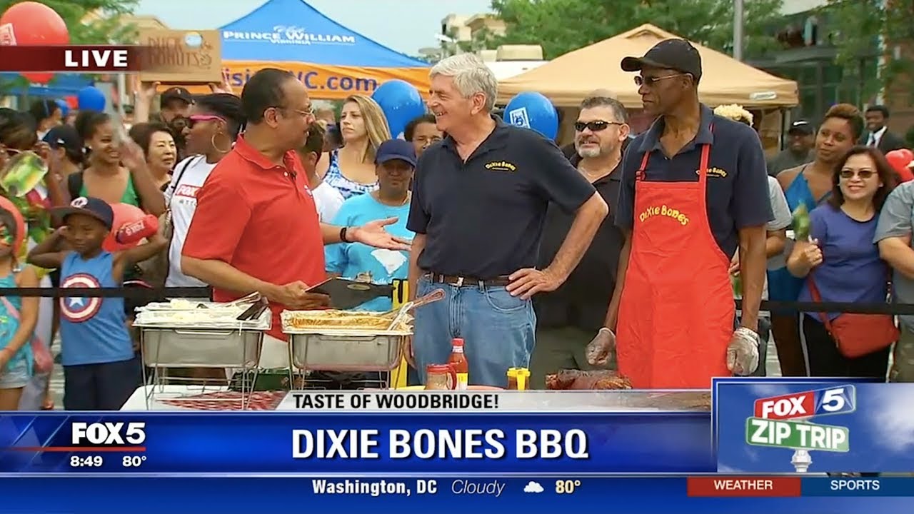 Dixie Bones BBQ Takes On Fox 5 Zip Trip - YouTube