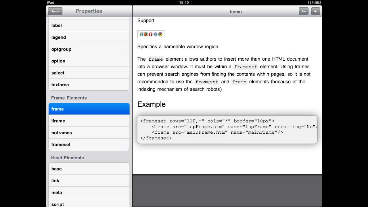 Обзор программы HTML Reference на Ipad - YouTube