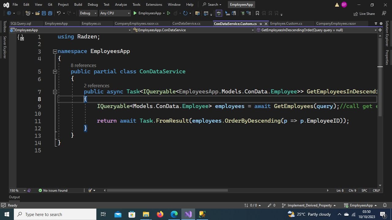 Implementing Managerial Reporting Relationships In Blazor Using Radzen Part 2 Youtube