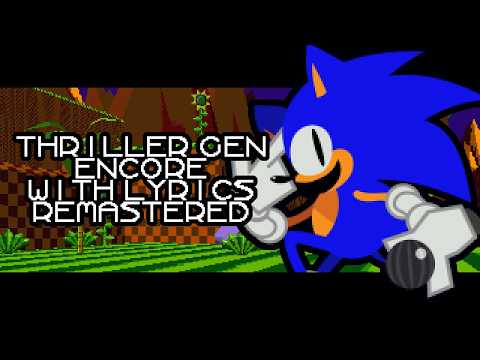 [LYRIC VIDEO] Thriller Gen Encore WITH LYRICS REMASTERED ft. Hatsune Miku ~ FNF Vs. Rewrite Round 2