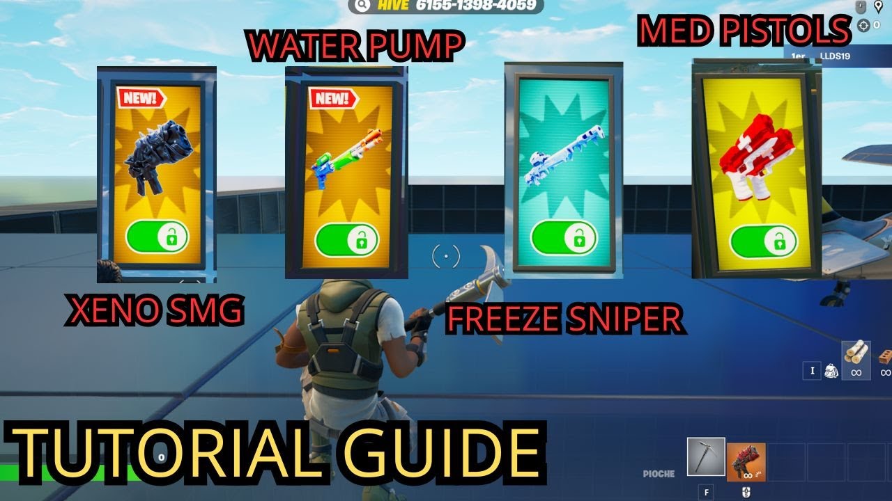 All the new secret 1v1 with every gun (WATER PUMP SHOTGUN, med pistols ...