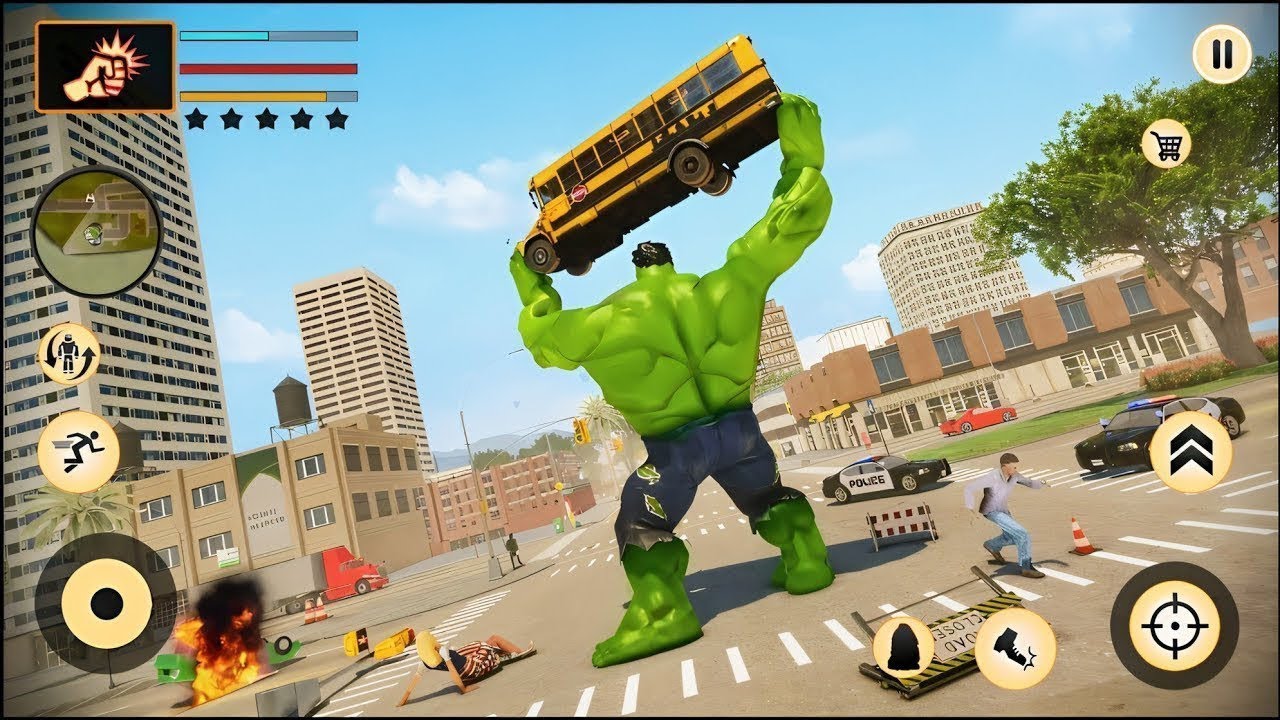 HULK vs POLICE – Monster Superhero City Rampage Gameplay - YouTube