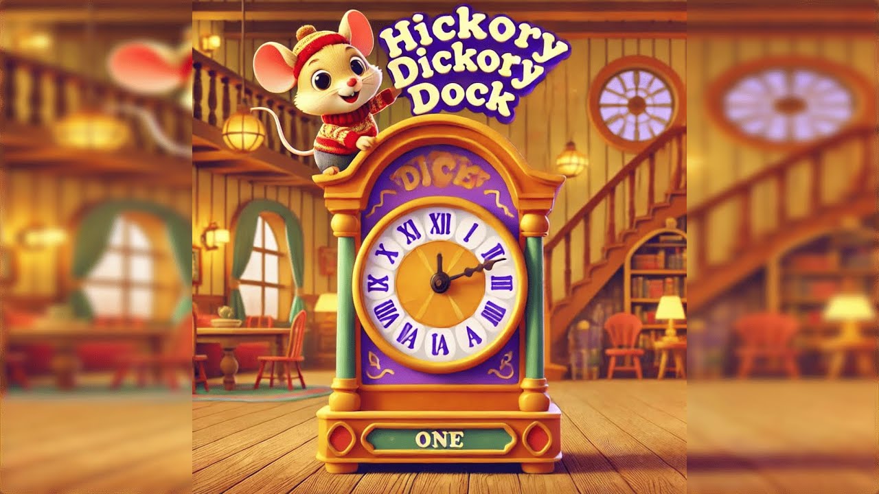 Hickory Dickory Dock | Classic Nursery Rhyme for Kids | Fun Learning ...