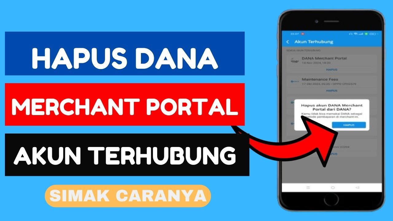 Cara Hapus Dana Merchant Portal Di Aplikasi Terhubung | Begini Hapus ...