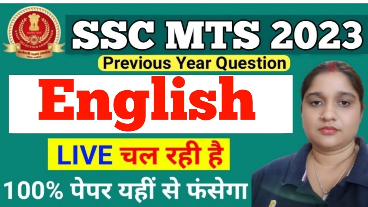 Live class ssc mts 2023 English maths online GK GS SSC MTS syllabus pdf ...
