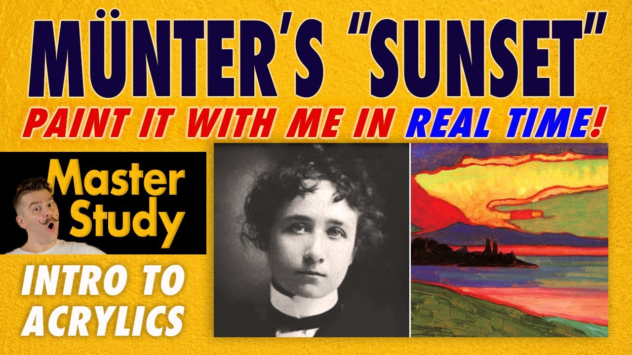 Paint Gabriele Münter's "Sunset over Staffelsee" (1908)! Master Study ...