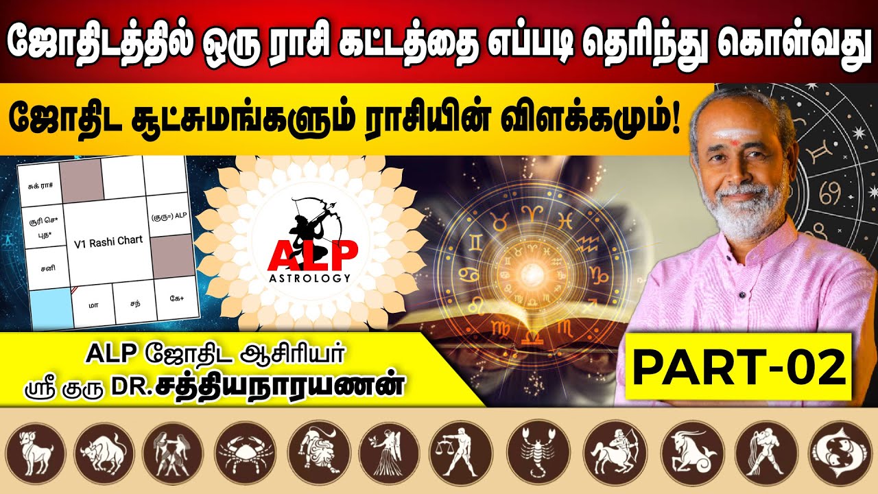 ஜோதிடத்தில் ஒரு ராசி கட்டத்தை எப்படி தெரிந்து கொள்வது Part -02 | ALP ...