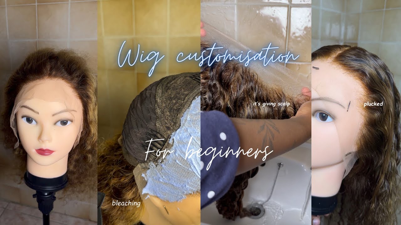 Let’s customise this wig (BLEACHING AND PLUCKING) - YouTube