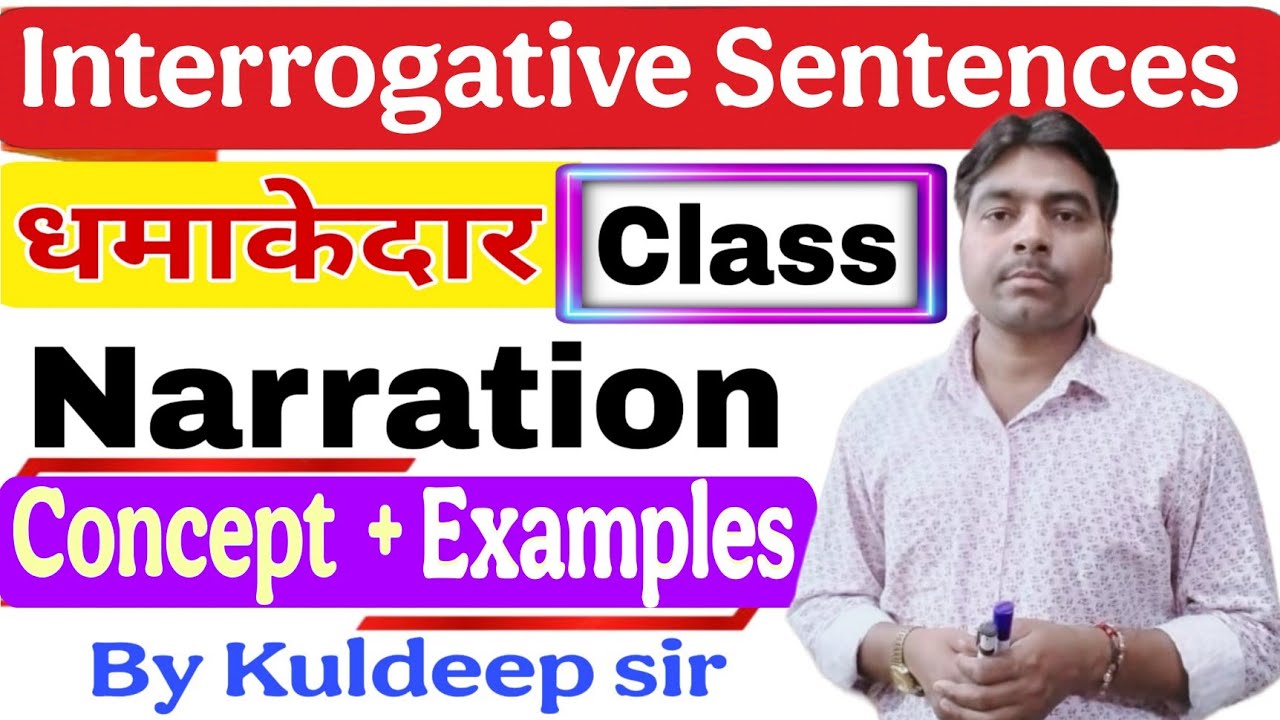 Interrogative Narration Change/Rules/Example | Narration in English ...