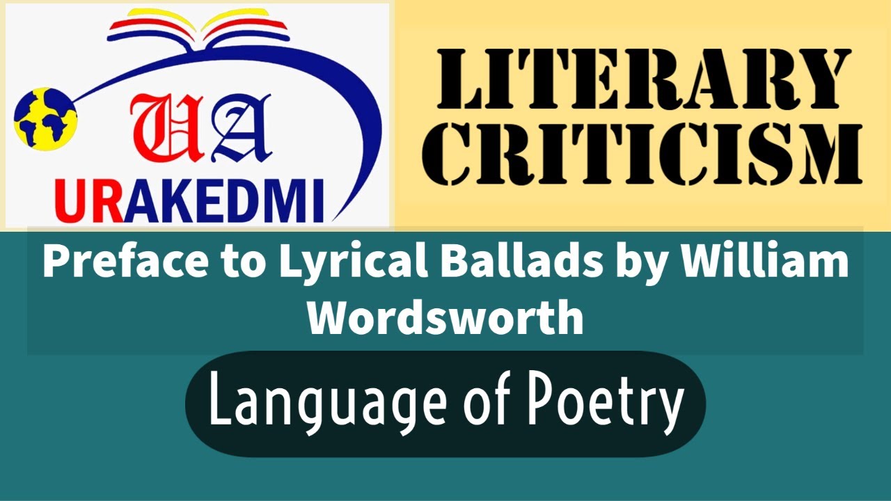 Preface to Lyrical Ballads : Language of Poetry |Wordsworth|Lyrical ...