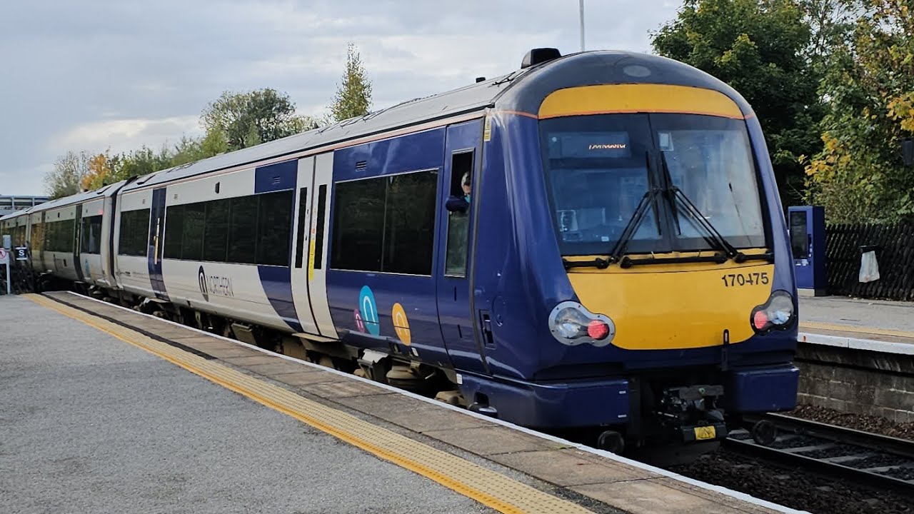 Northern Rail 170475 At Gilberdyke From Hull To Doncaster - YouTube