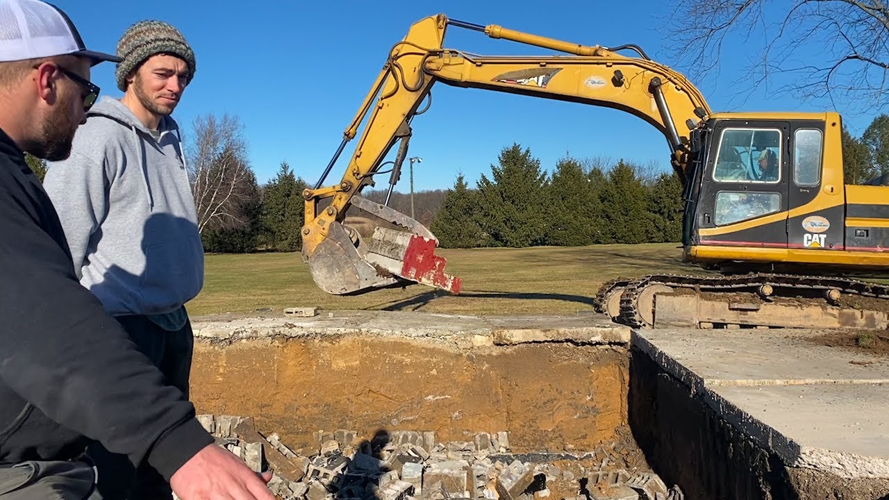 Destroying The House Next To Our Farm Market - YouTube