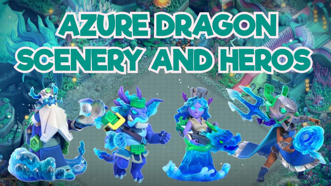 Dragon Palace Scenery & Hero Skins | clash of funz #clashofclans #coc # ...