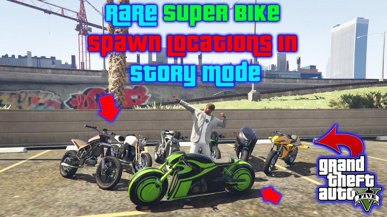 GTA V - Rare Super Bike Spawn Locations in Story Mode - YouTube