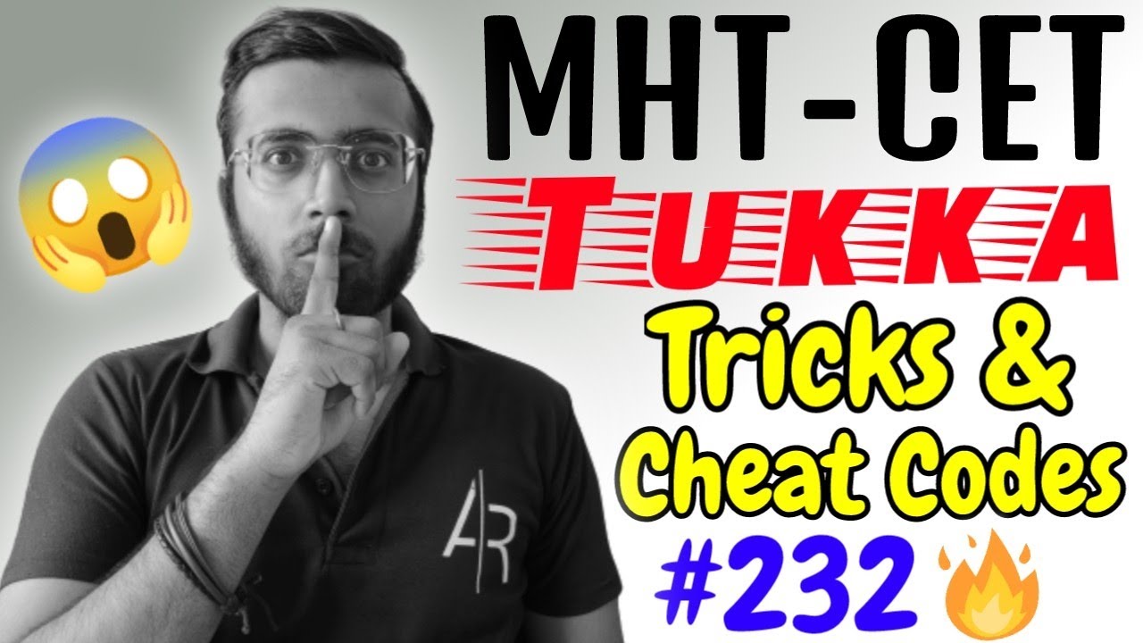 MHT-CET 2021🔥| Tricks For Mathematics ️| Tricks & Cheat Codes #232 ...