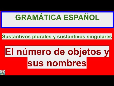 GRAMÁTICA ESPAÑOL | Sustantivos plurales y sustantivos singulares ...