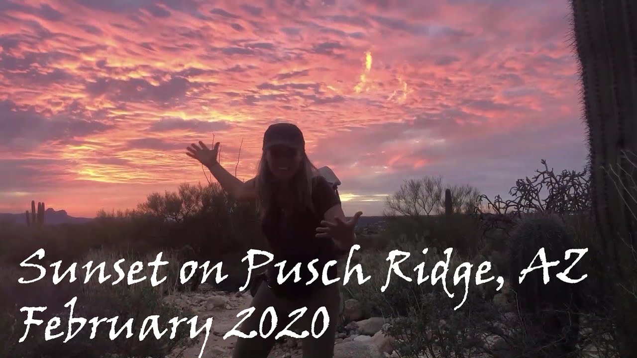 Sunset on Pusch Ridge, Arizona February 2020 - YouTube