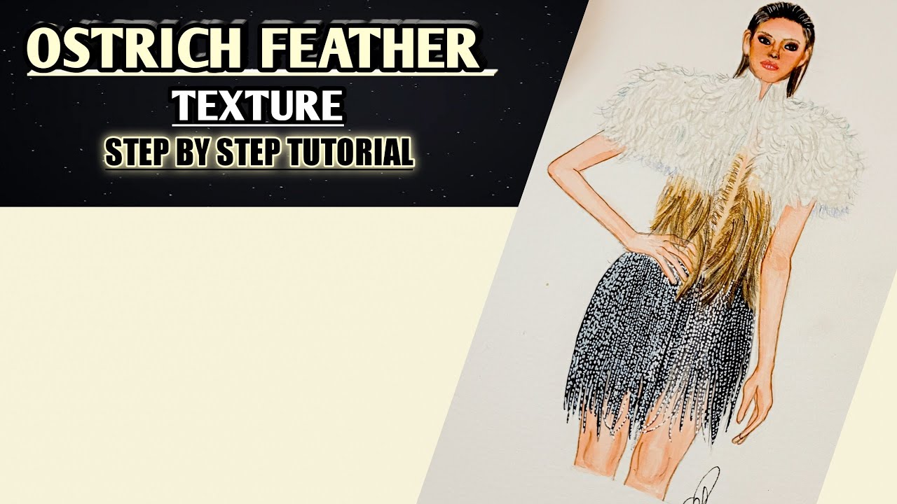 How To Draw Feathers In Fashion