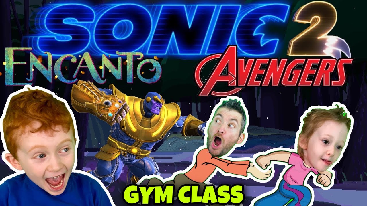Kids Workout! SONIC 2, ENCANTO, AVENGERS Gym Class! (Video Game ...