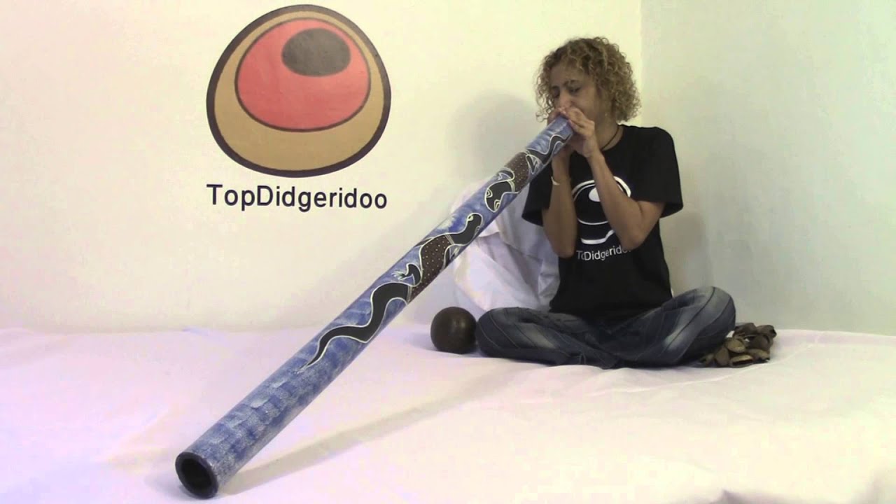 Very Long Bamboo Didgeridoo Painted Salamanders & Ocean (TopDidgeridoo ...
