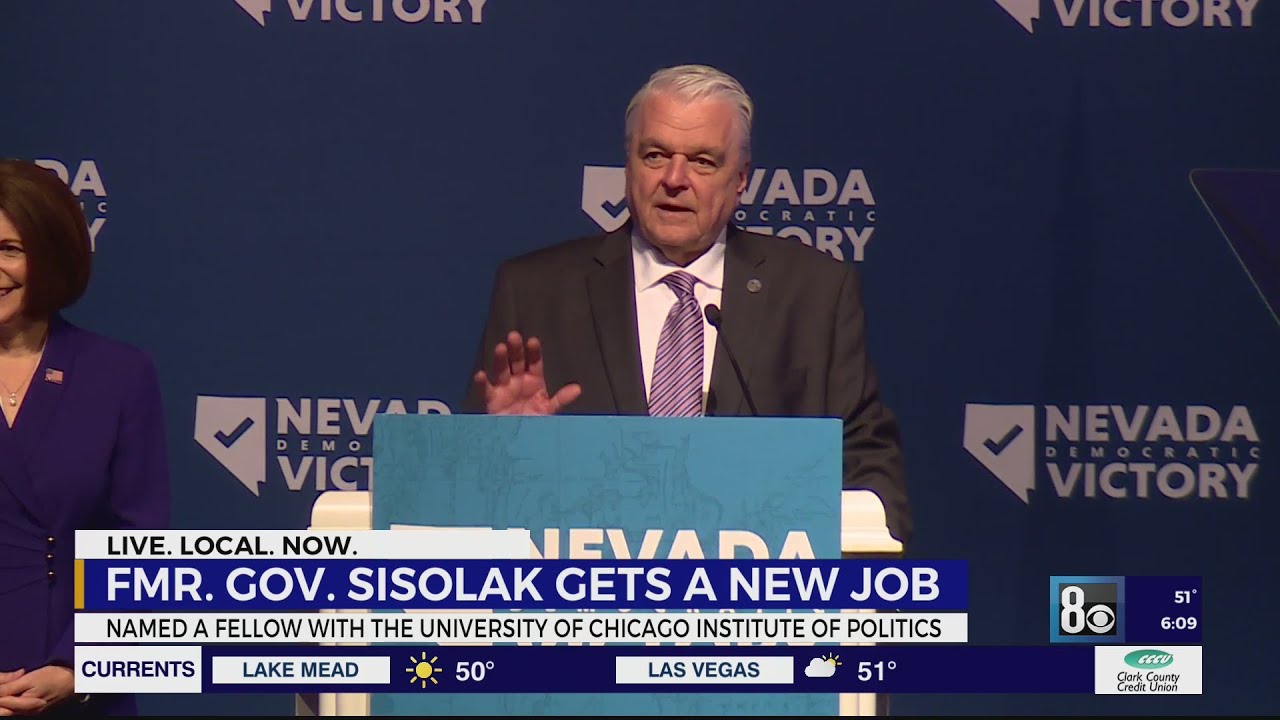 Former Gov. Sisolak lands new role as political fellow - YouTube