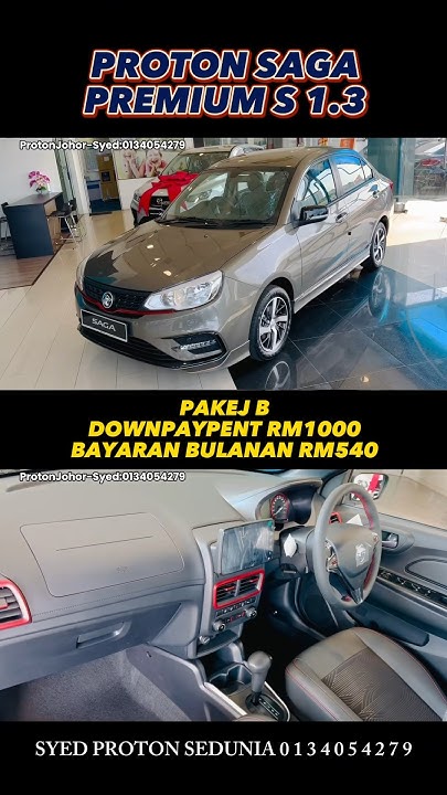 PROTON SAGA MC2 PREMIUM S jet grey - YouTube